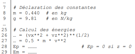 La physique s'invite sur un terrain de rugby, Bac G Nouvelle Calédonie ...